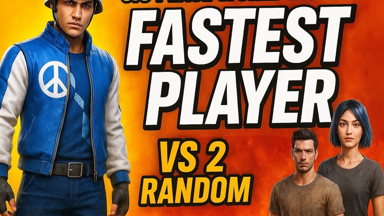 Fastest player vs 2 random person who will be win? - YouTube