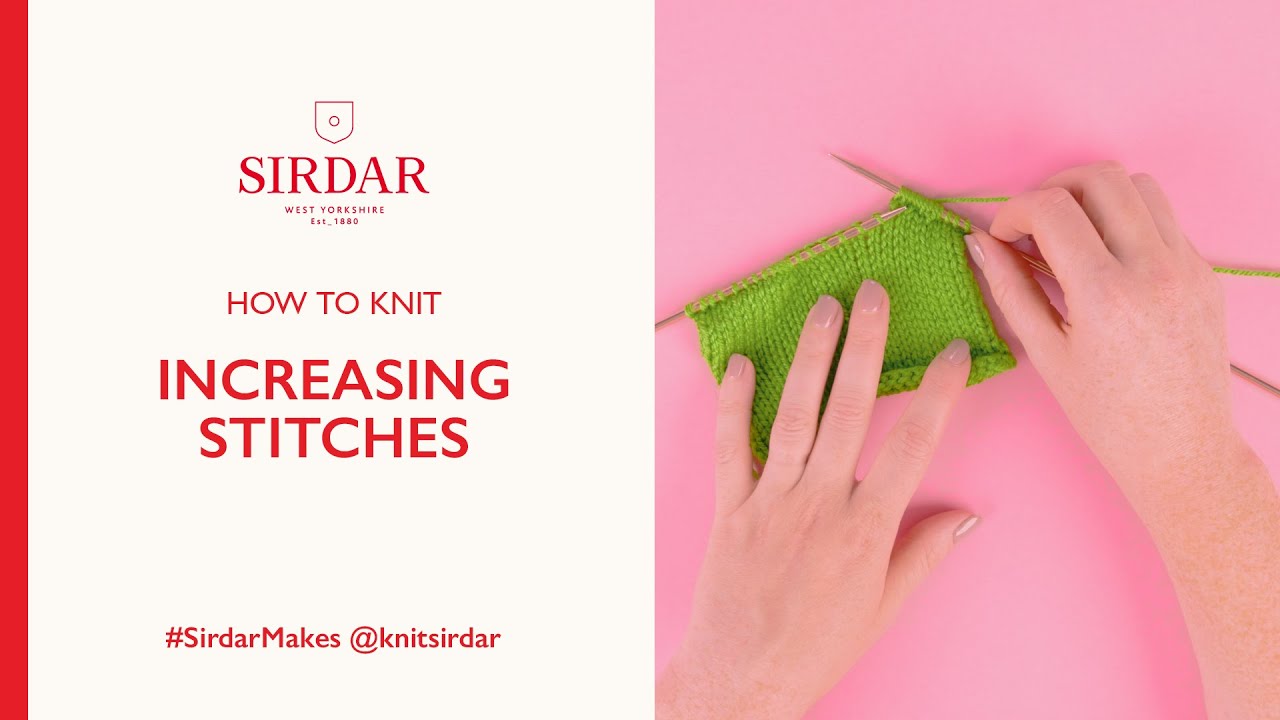 How To Knit: Increase Stitches - YouTube