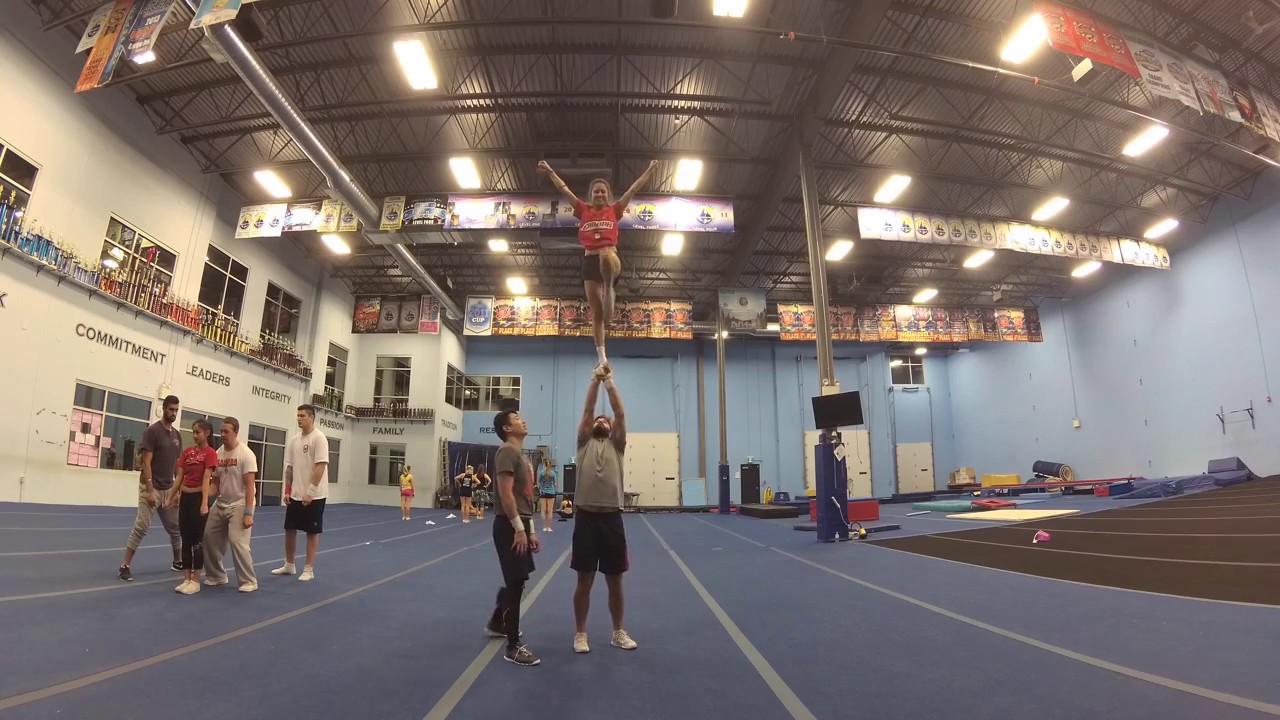 PARTNER STUNT - Front Handspring up Hands Full Around - YouTube