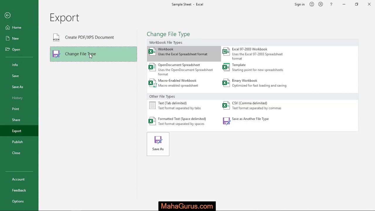 How To Change Files Into Binary Workbook In Excel Change Files Into