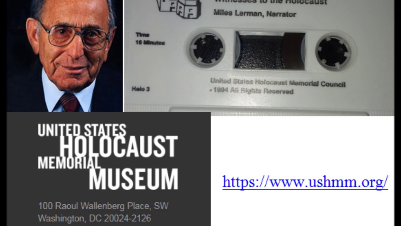 United States Holocaust Memorial Museum -Witnesses to the Holocaust ...