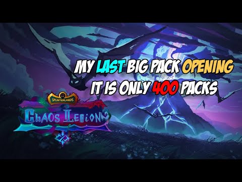 Opoening 400 Chaos Legion Packs Last TIme - YouTube