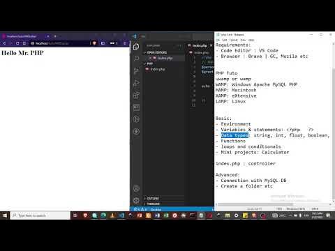 PHP Part 1 : BASICS - YouTube