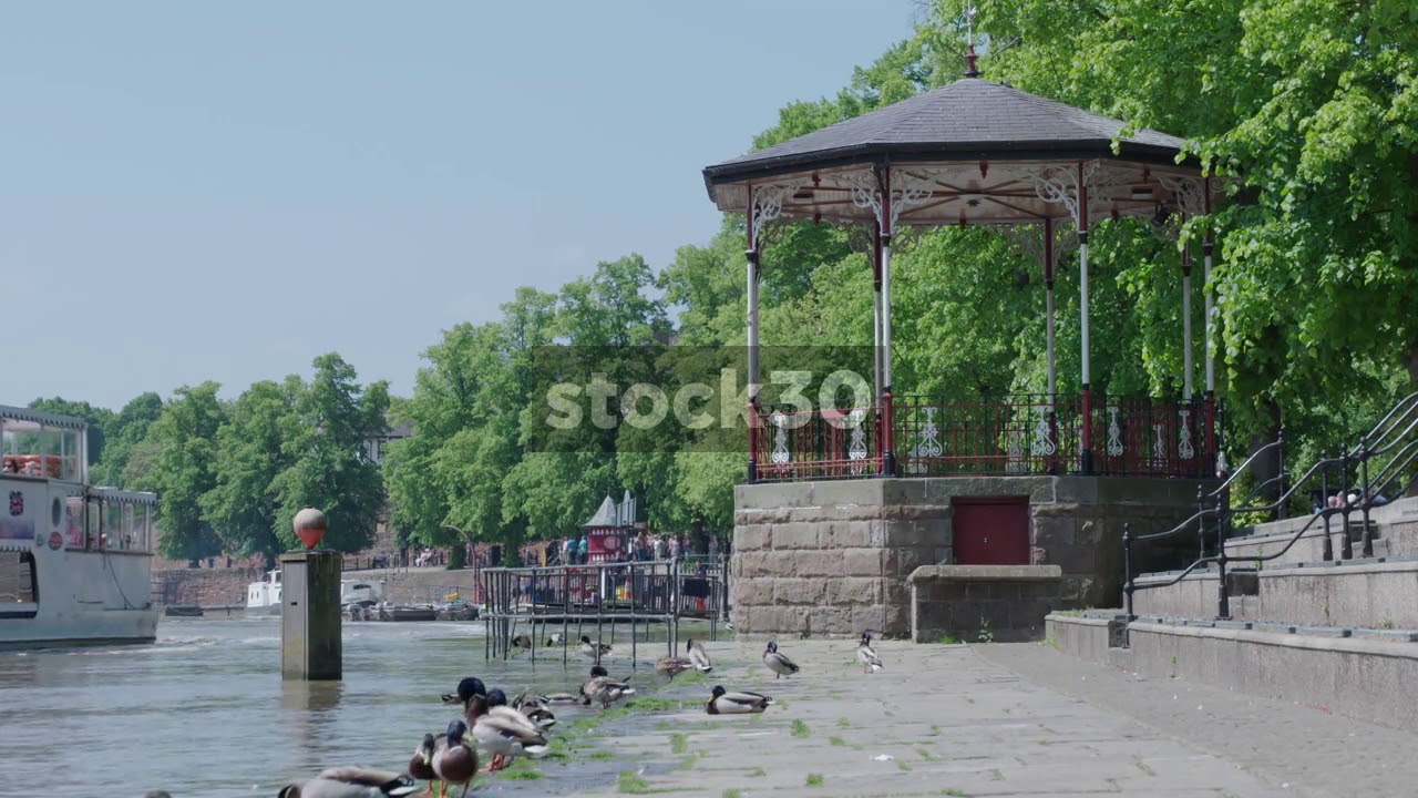 Chester Bandstand By The River Dee, UK - YouTube