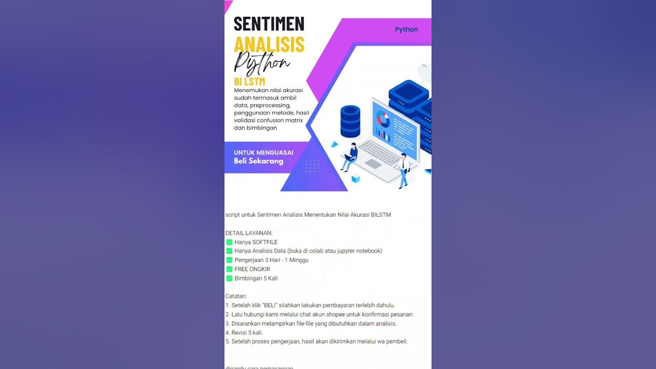 Sentimen analisis semua metode #python #dataanalytics #sentimen ...