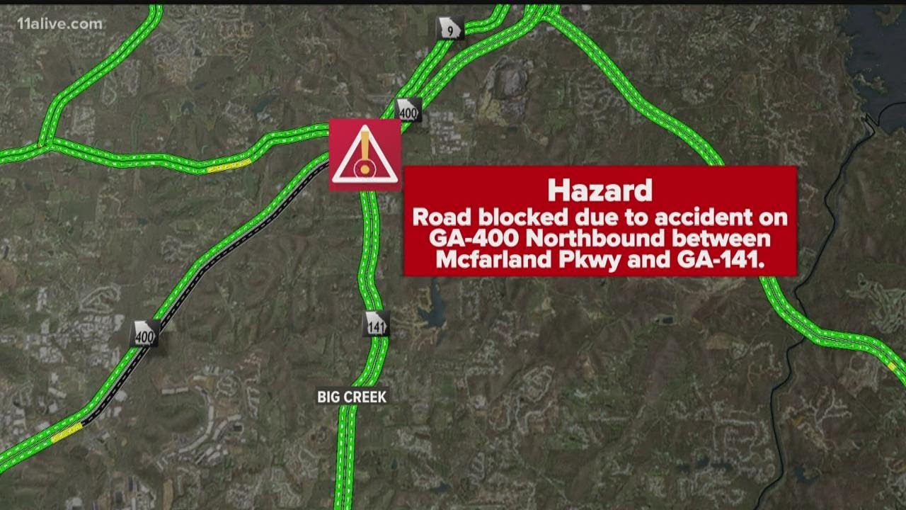 Traffic Alert | Ga. 400 blocked between McFarland Parkway and Ga. 141 ...