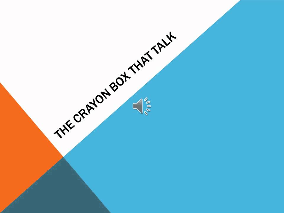 The Crayon Box That Talk.wmv - YouTube