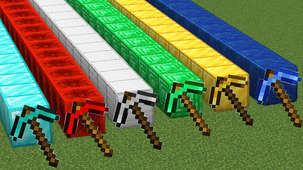 which block will break faster ? - minecraft - YouTube
