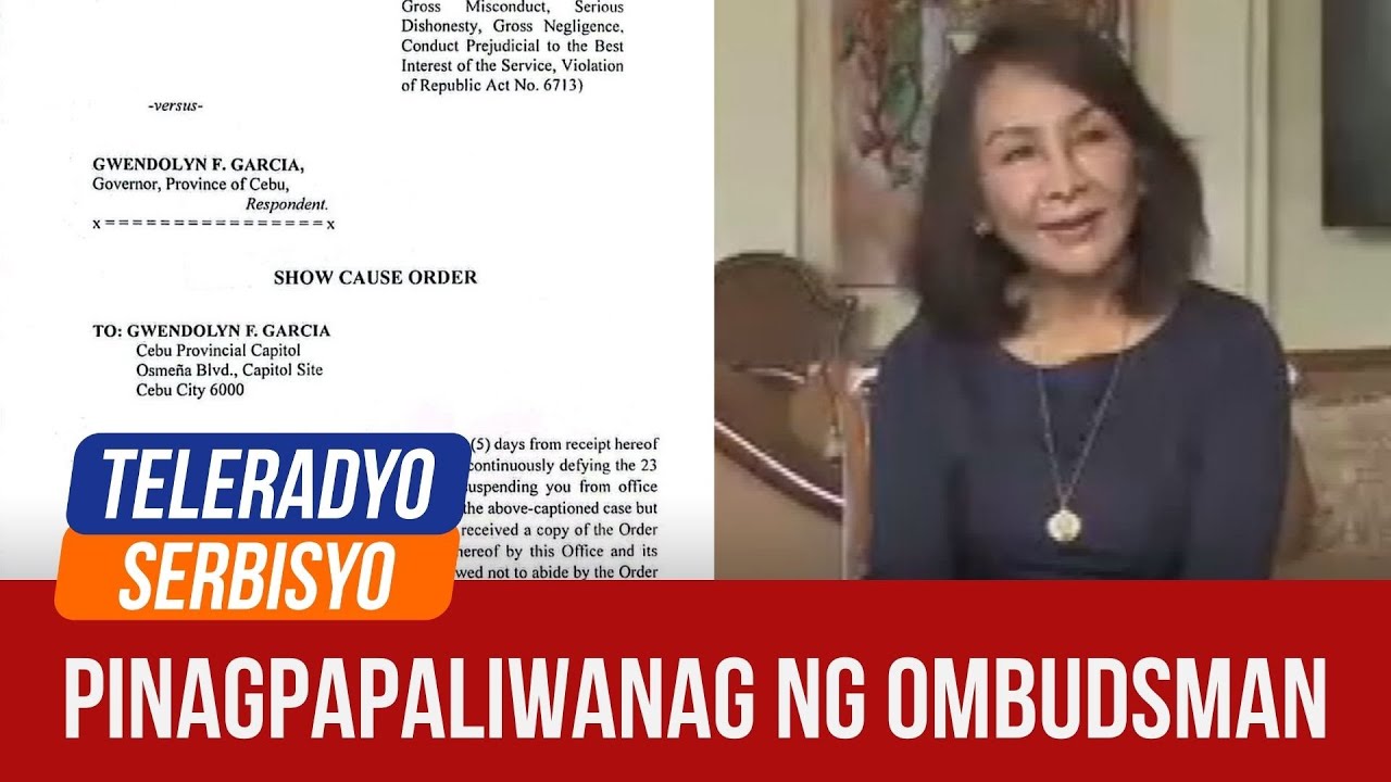 Ombudsman issues show cause order vs suspended Cebu gov, DILG exec ...
