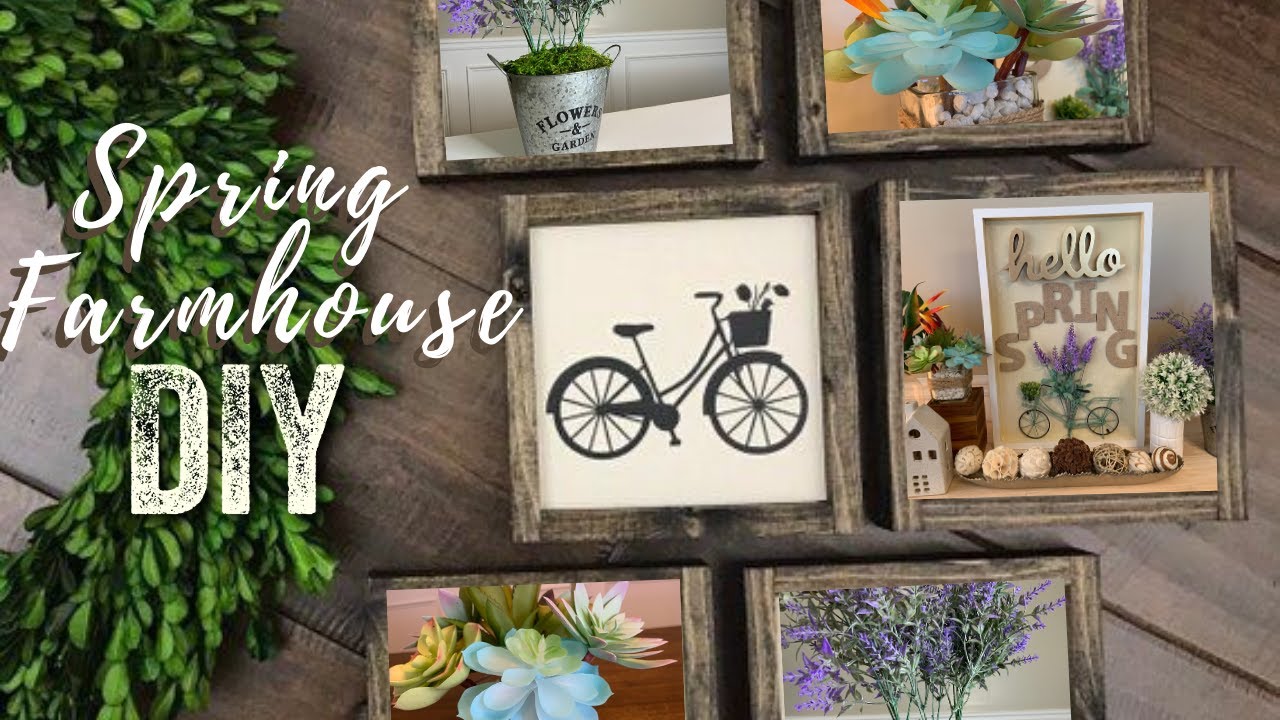 HOW TO MAKE SPRING FARMHOUSE DECOR | DIY DOLLAR TREE SPRING DECOR IDEAS ...