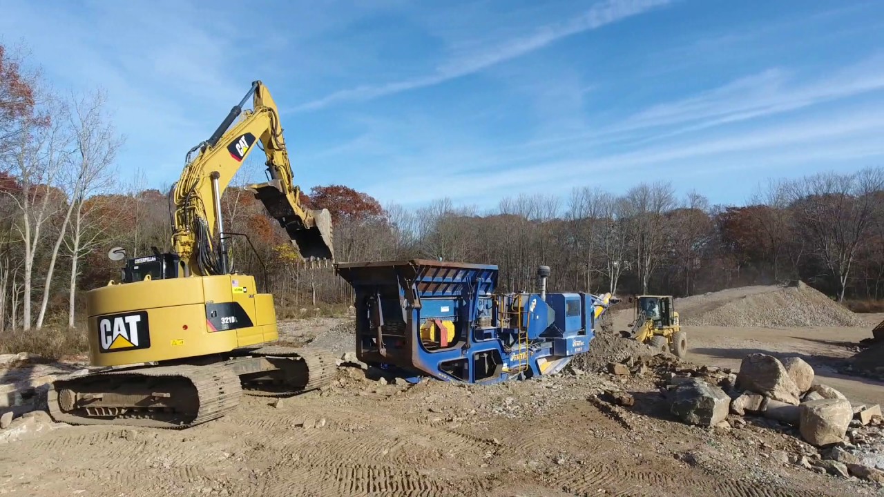 crushing 3 inch minus - YouTube