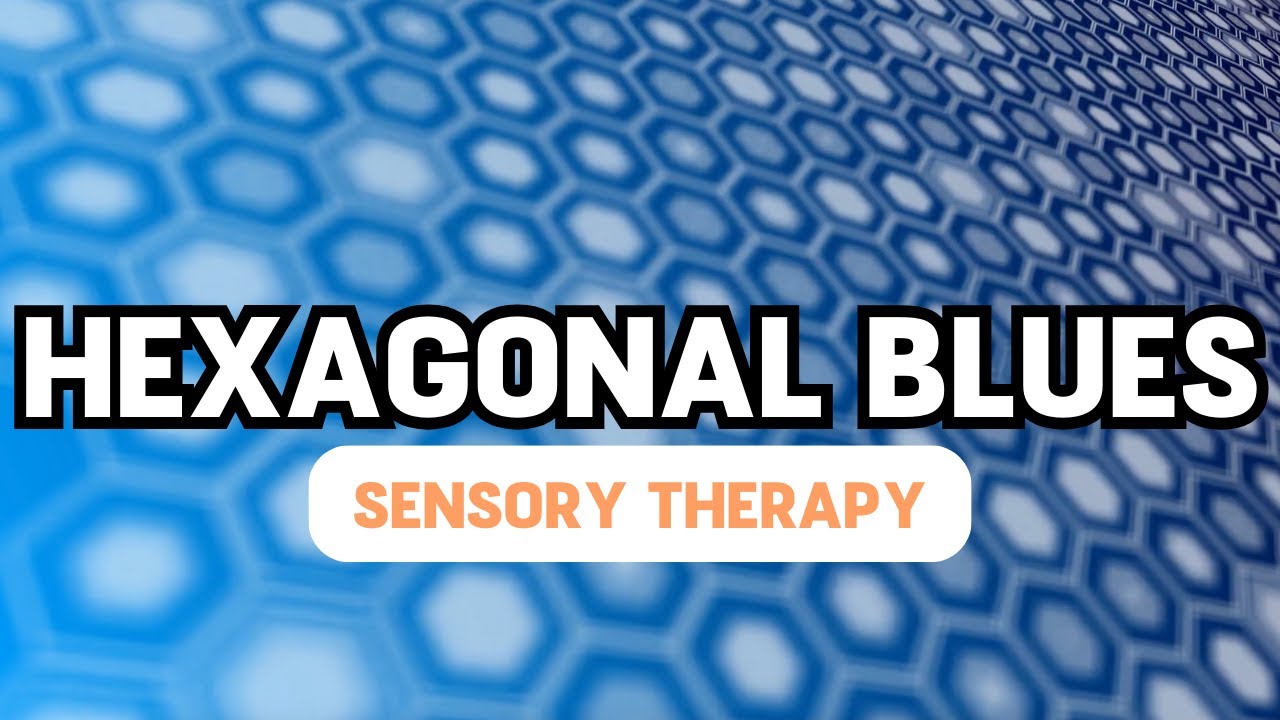 Blue Hexagonal Lights with Relaxing Music || Autism Sensory Therapy ...