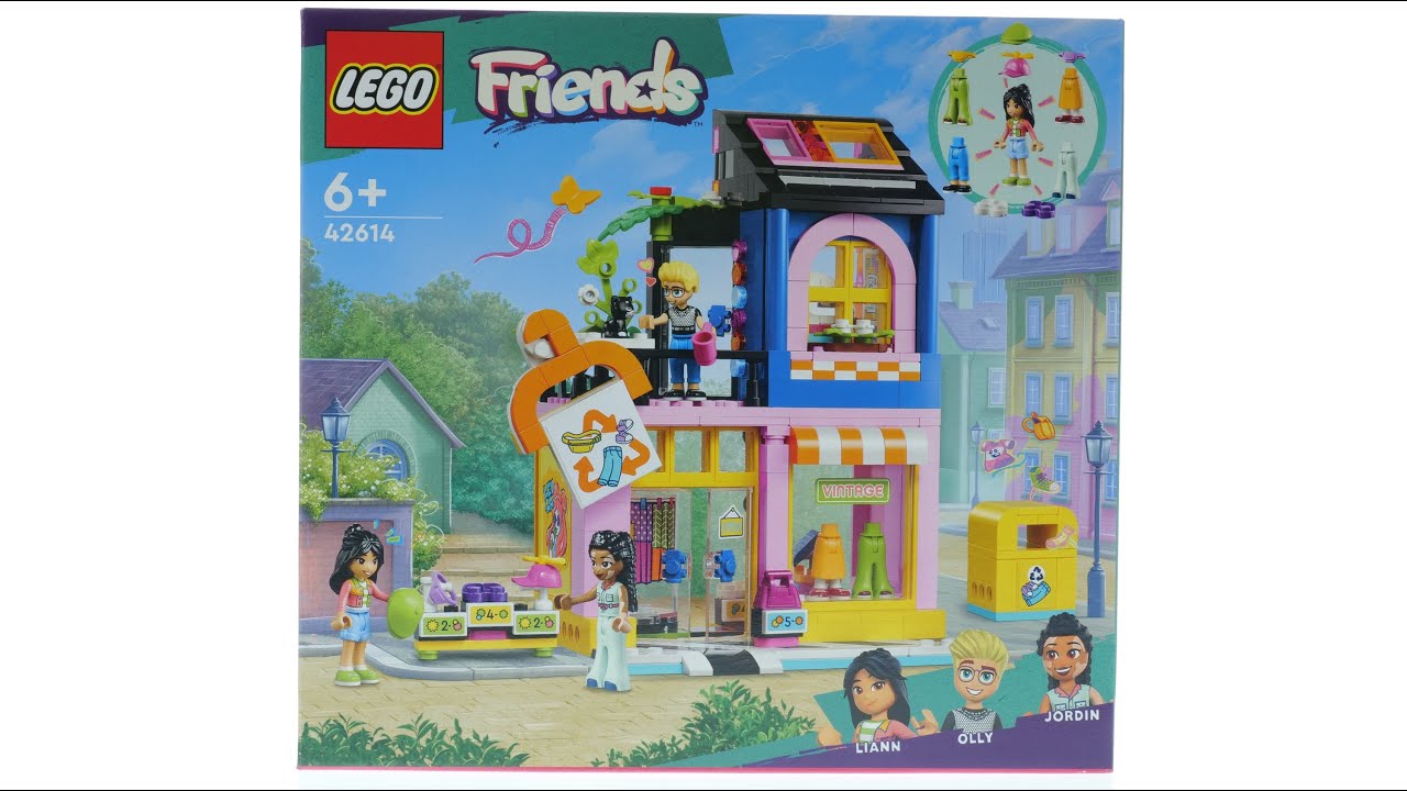 LEGO Friends 42614 Vintage Modegeschäft – LEGO Speed Build Review - YouTube