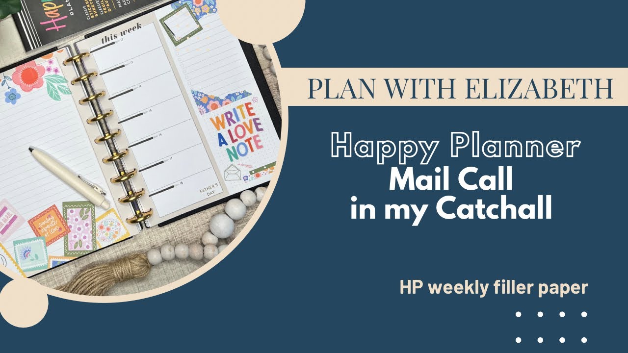 Plan with Me | Mail Call | Everyday Fill Catchall | Happy Planner - YouTube