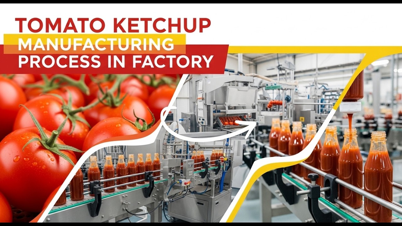 Tomato Ketchup Manufacturing Process in Factory - YouTube