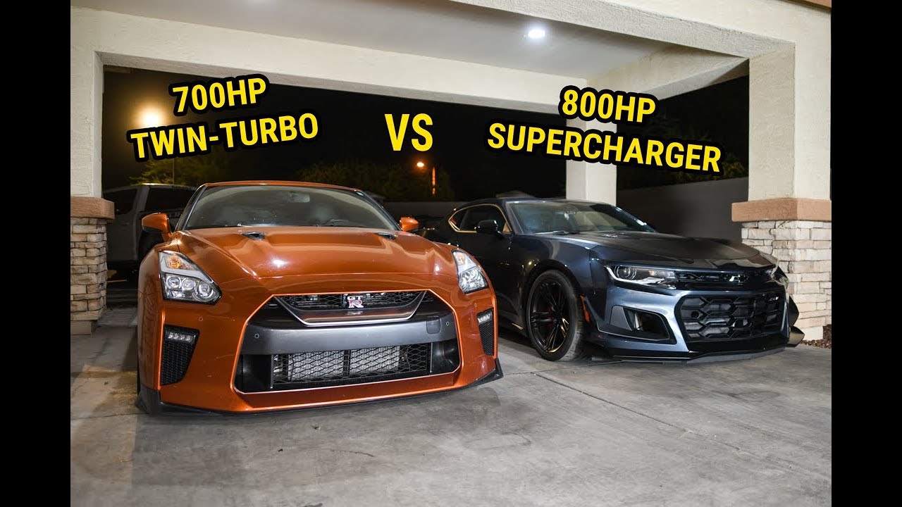 Chevrolet CAMARO ZL1 1LE vs Nissan GT-R R35 - Roll Race! - YouTube