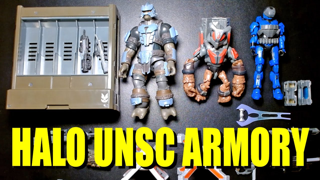 HALO Ultimate Mission Pack UNSC Armory Review and Unboxing - YouTube