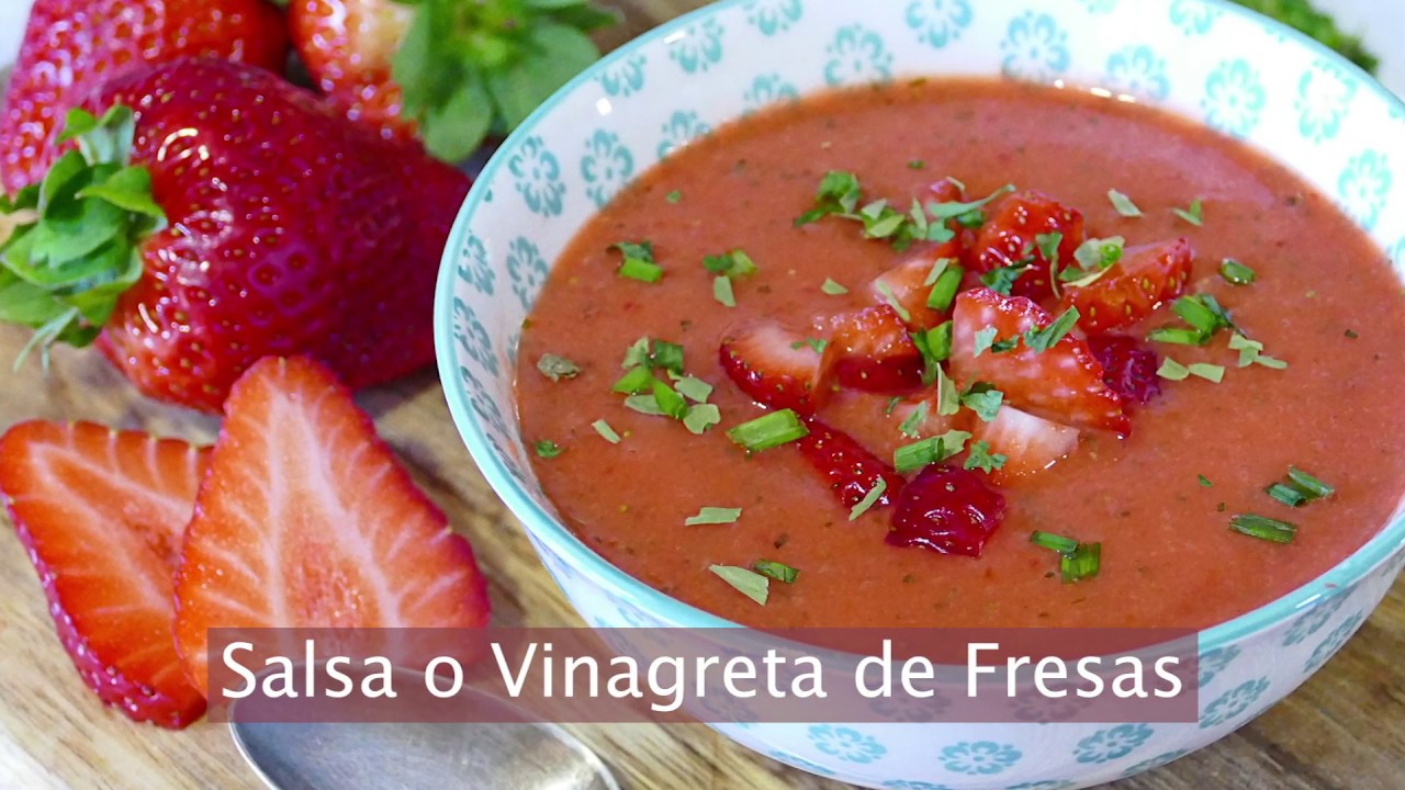 💃 Salsa de Fresas 🍓 o Vinagreta de Fresas 🍓¡RIQUÍSIMA Y ORIGINAL! 😍 ...
