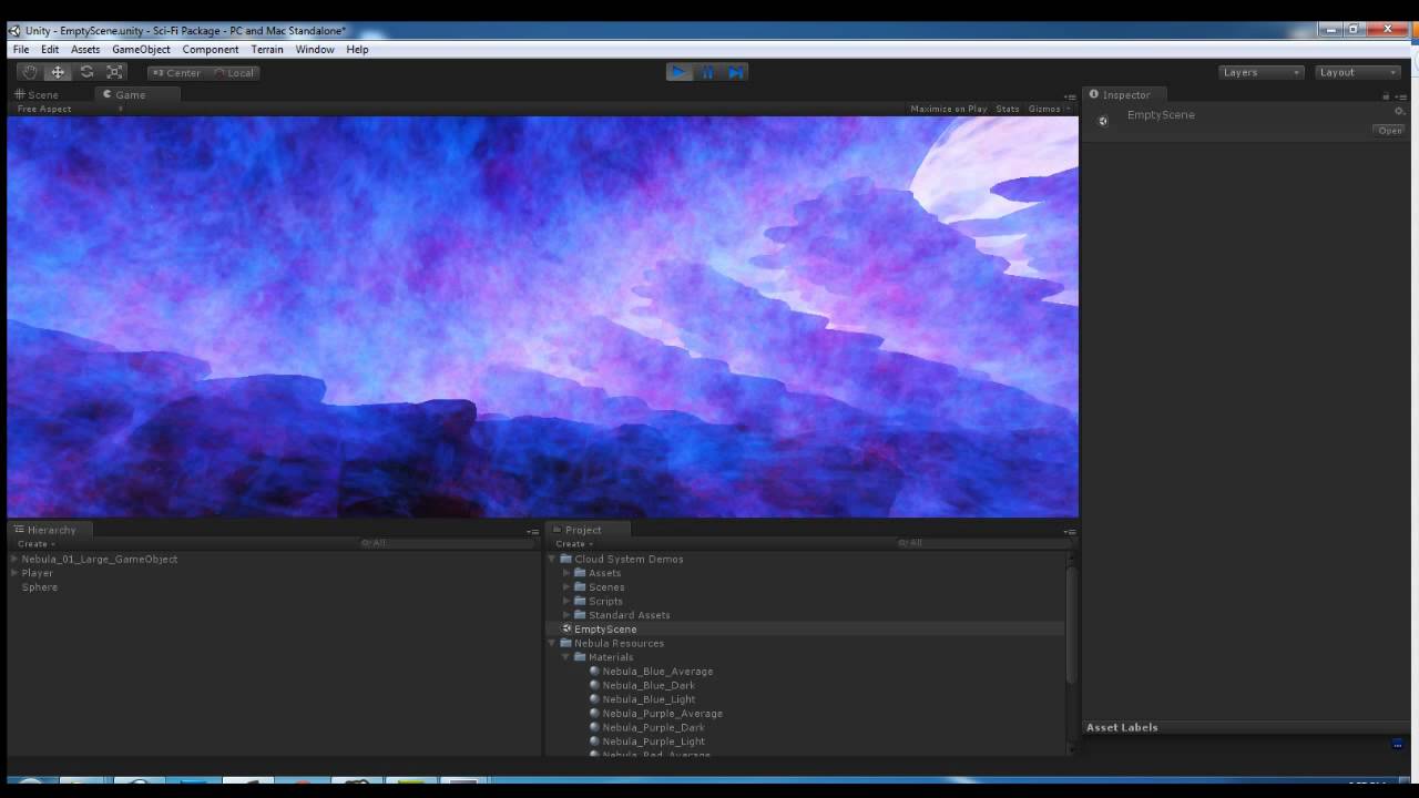 Unity 3D: Pulsing Nebula Particle Effect Test - YouTube