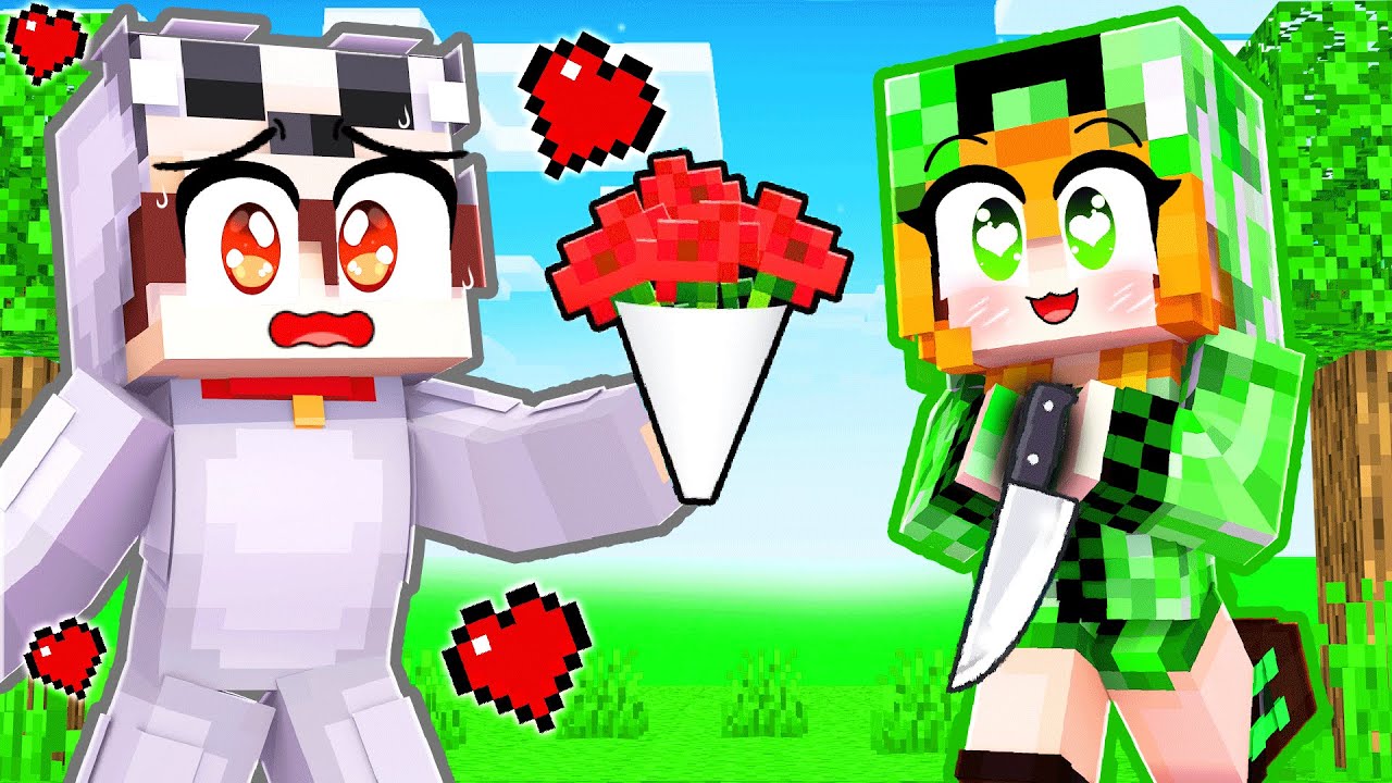 How I Met CRAZY FAN GIRL In Minecraft! - YouTube