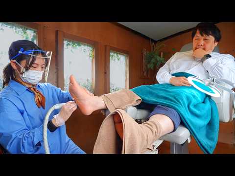 🦶(ASMR) Japan's Mobile Foot Care Salon That Comes to You