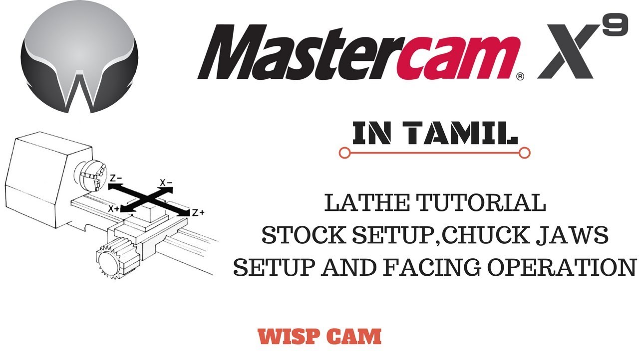 MASTERCAM LATHE TUTORIAL PART - 1 IN TAMIL - YouTube