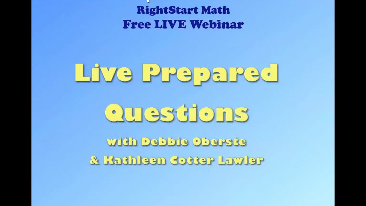 Live Prepared Questions 2017/10/19 - YouTube