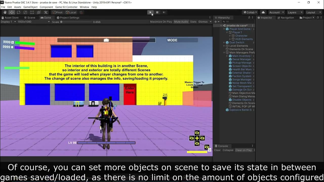 Game Kit Controller (GKC) Tutorial: Elements on scene Save/Load State - YouTube