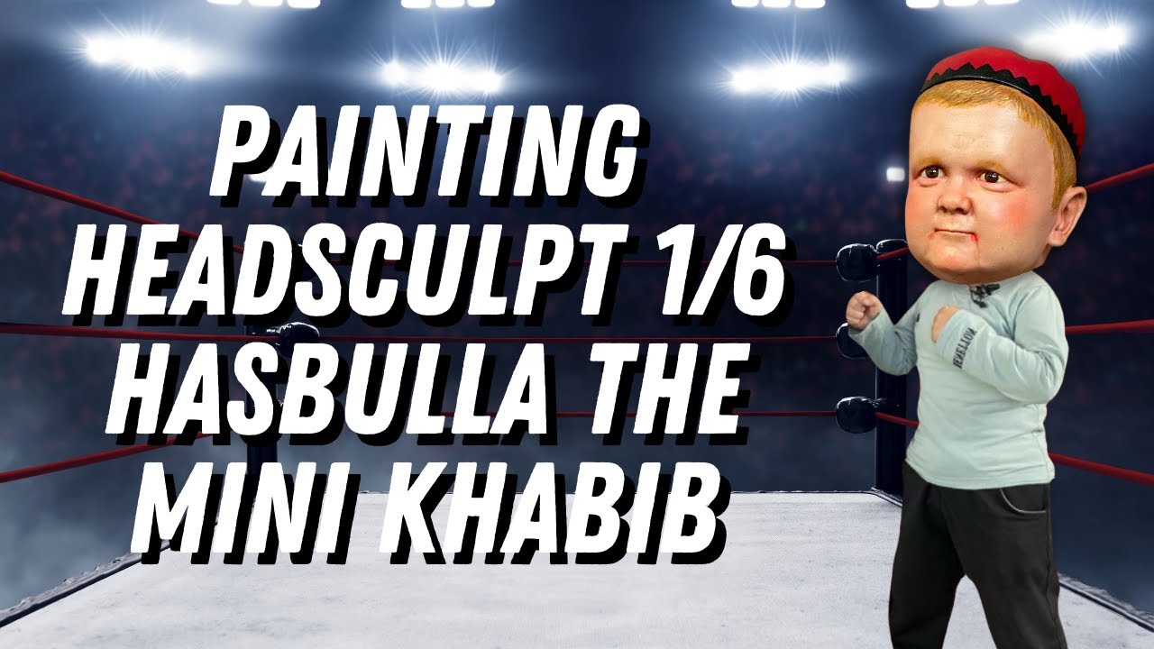 Painting Hasbulla Magomedov - Mini Khabib - 1/6 headsculpt - dipingere ...