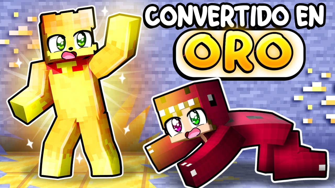 Acenix se CONVIERTE en ORO en Minecraft! 🤯😲 - YouTube