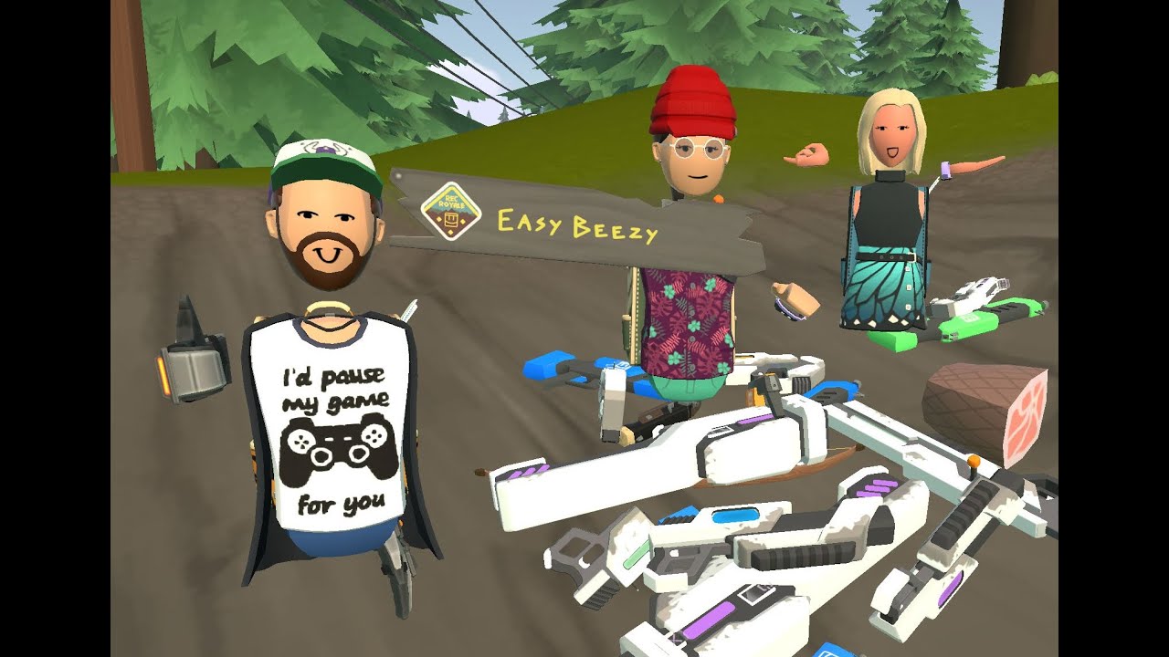 Acting Like a Noob in Rec Room's Rec Royale - YouTube