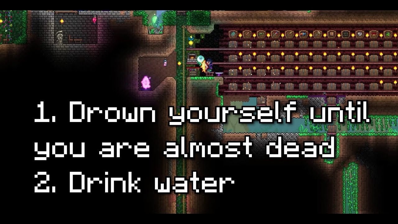 "Unusual Survival Strategies" Achievement | Terraria - YouTube