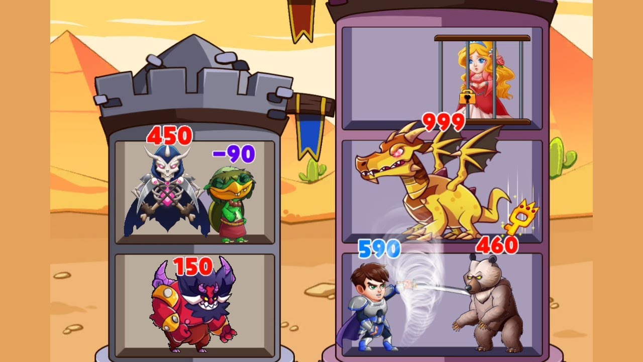 Save The Princess Hero Tower Wars New Gameplay Walkthrough Puzzle Game ...