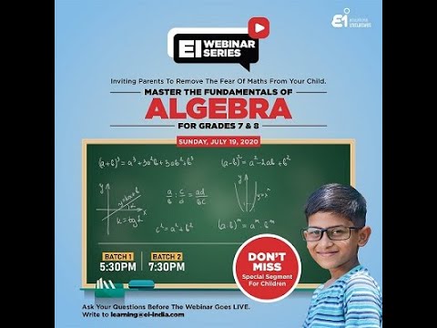 Master The Fundamentals Of Algebra For Grade 7 & 8 - YouTube