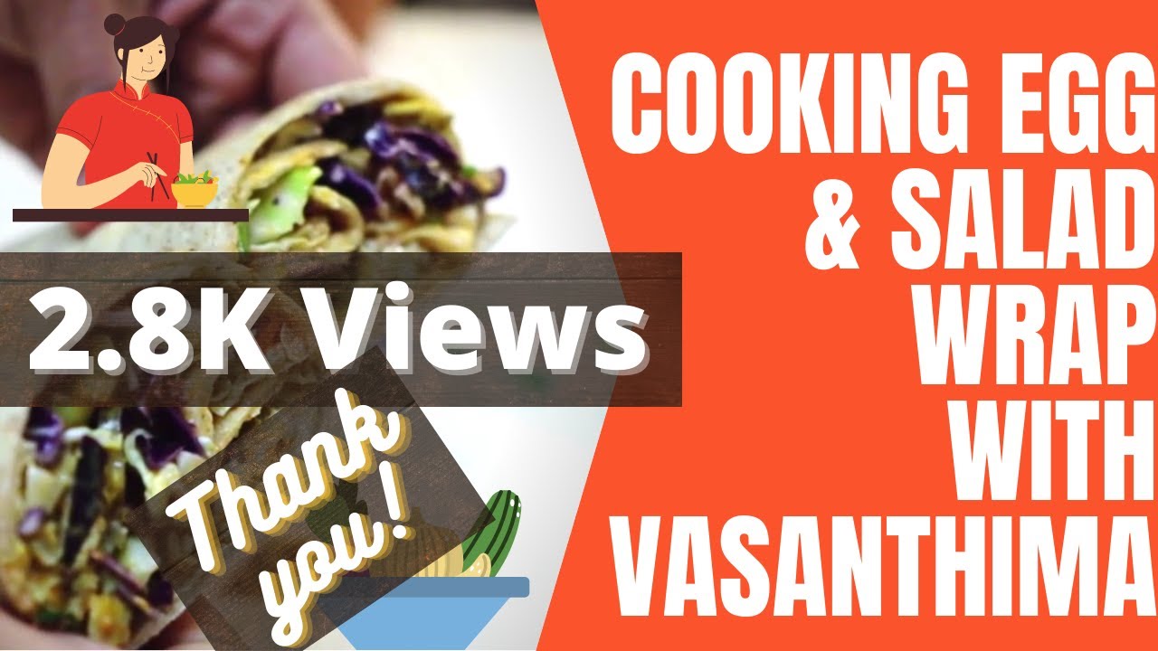 How to make egg and salad wrap | Tamil Vlog | Tortilla Egg Wrap - YouTube