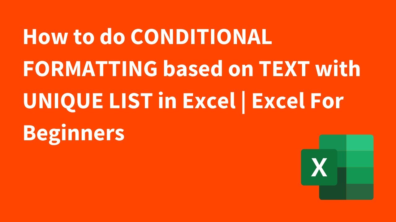 How To Do CONDITIONAL FORMATTING Based On TEXT With UNIQUE DROPDOWN how-to-do-conditional-formatting-based-on-text-with-unique-dropdown