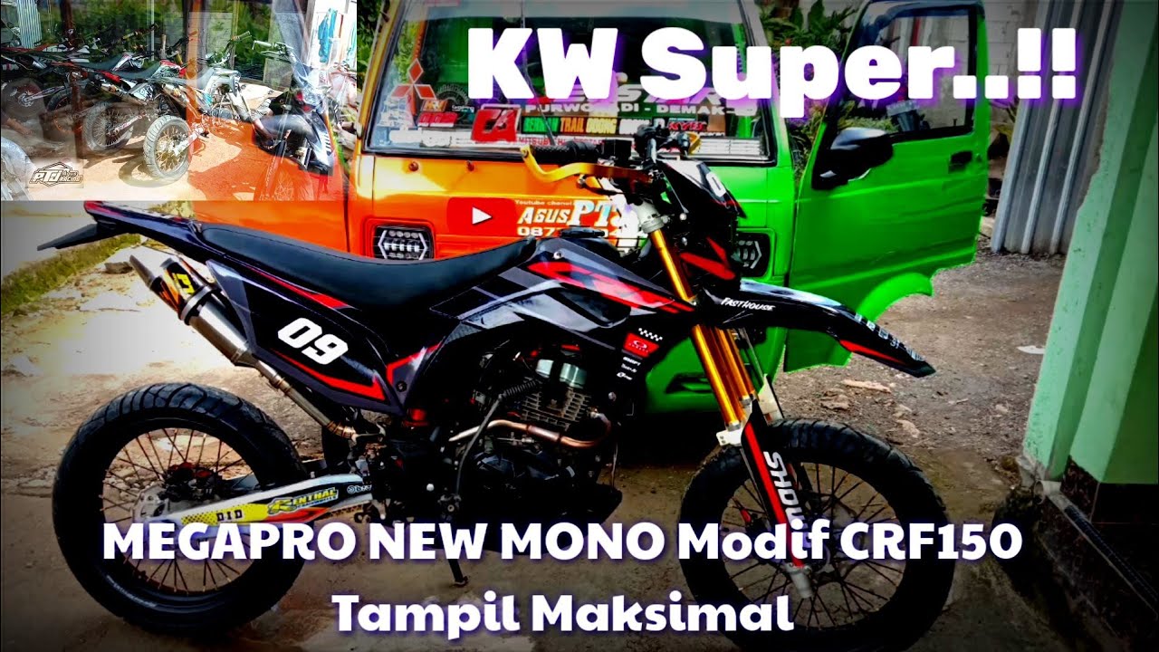 Review Megapro Mono Modif CRf pesanan Orang Solo @AGUSSANTOSO002 - YouTube