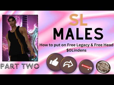 Getting Jaylan up to speed How to Put on Free Legacy Mesh Male body and ...