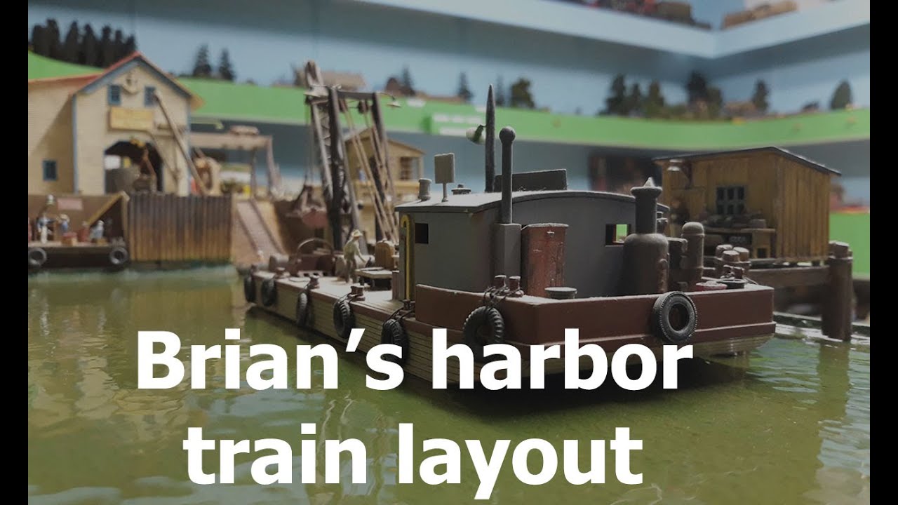 HO scale harbor - YouTube
