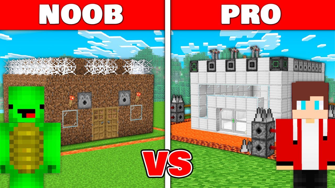 JJ And Mikey NOOB vs PRO: Safest ZOMBIE SECURITY BUILD Challenge - Maizen - YouTube