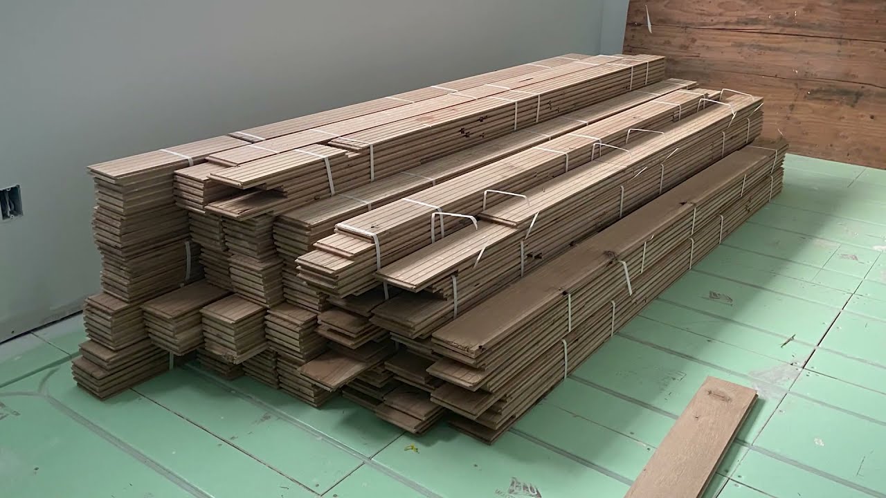 Hardwood Flooring Installation of Warmboard Radiant Floor Heating - YouTube