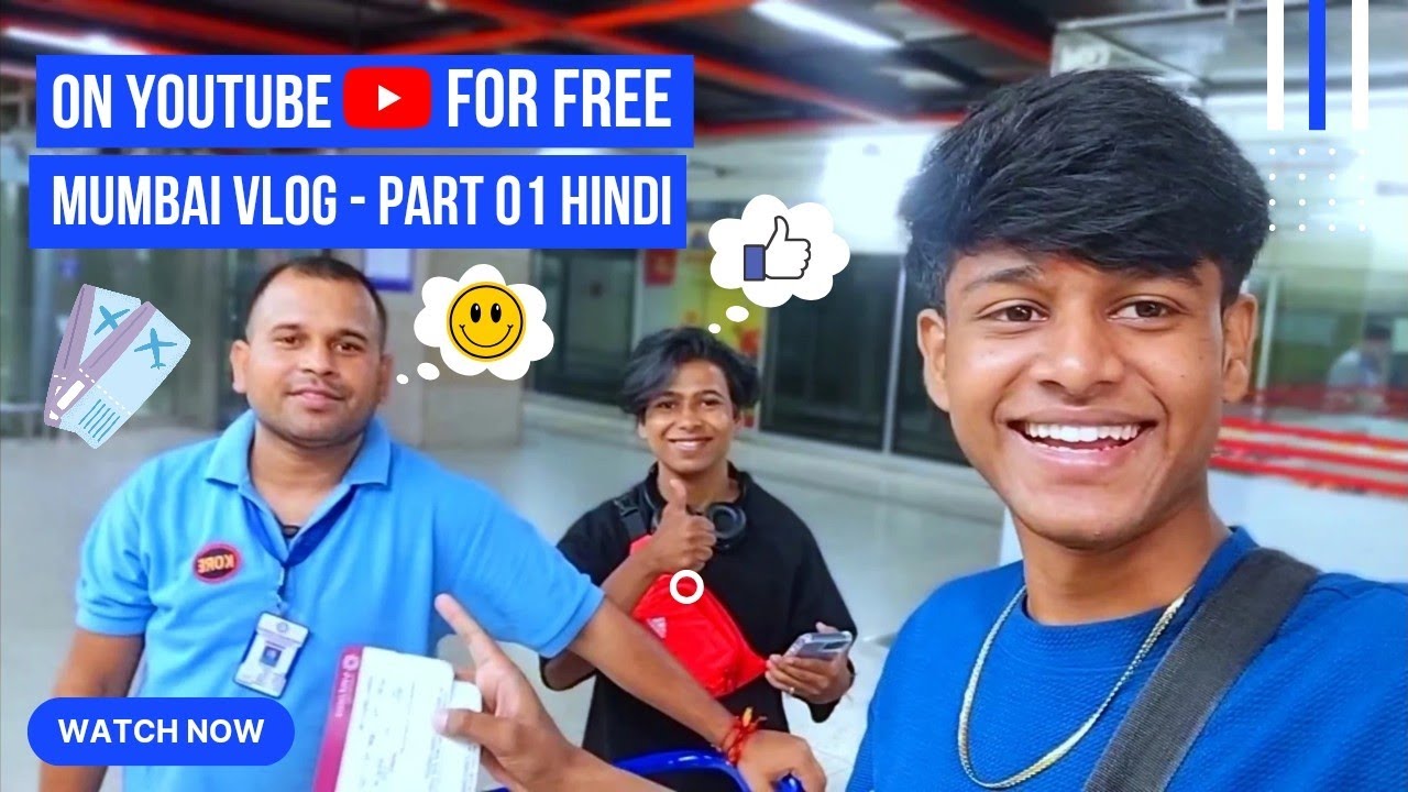 New Delhi To Mumbai By Flight ️ Mumbai Vlog In Hindi First Time In