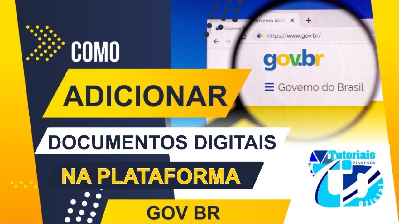 COMO ADICIONEI MEUS DOCUMENTOS DIGITAIS NA PLATAFORMA GOV BR - YouTube