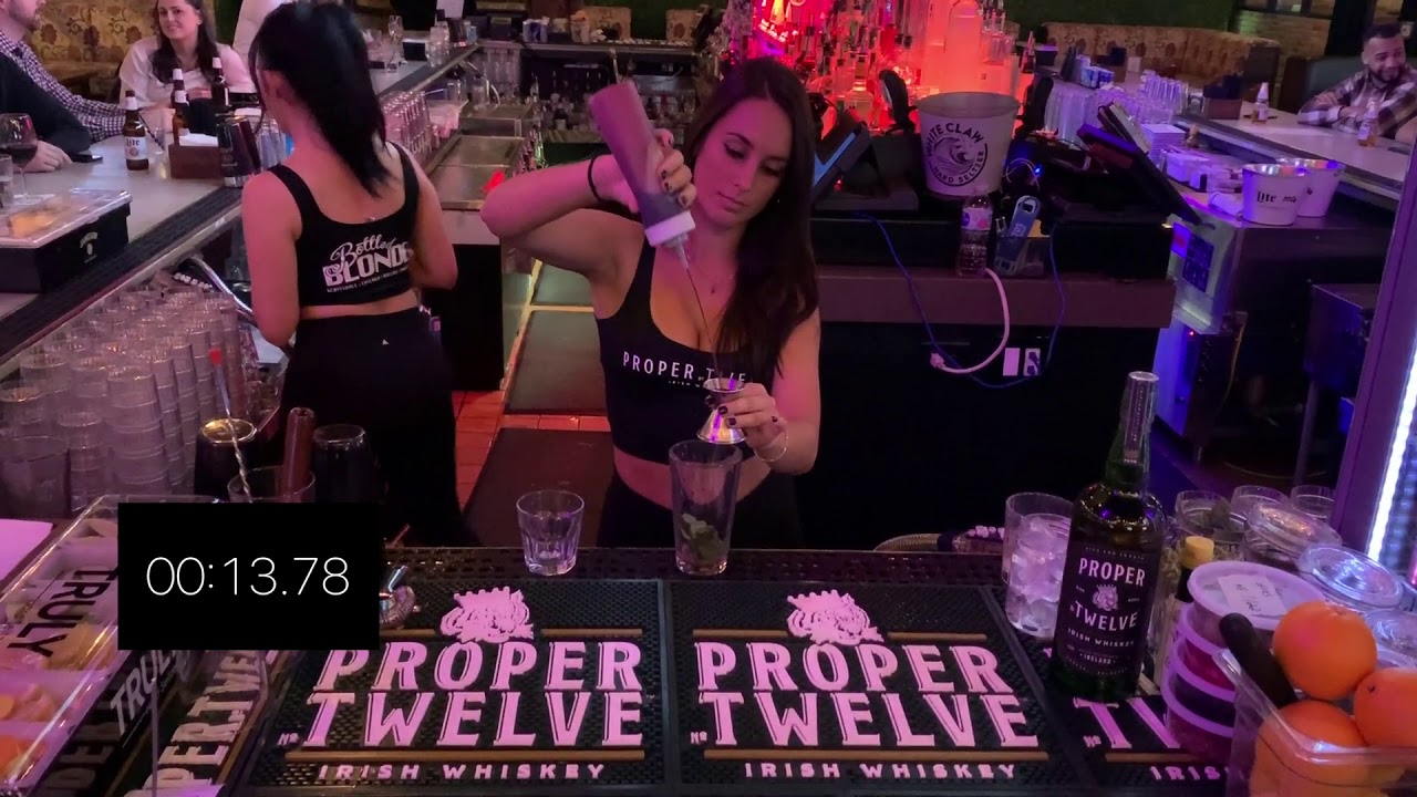 Bottled Blonde bartender mixes "The Notorious" Proper 12 as fast as ...