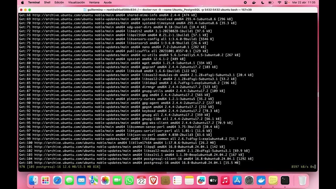 Instalación PostgreSQL en Docker | MacBook Pro - YouTube