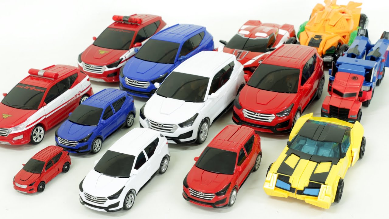 Twins Carbot Santafe Transformers Tobot Robot Car Toys 헬로카봇 산타페 에이스 모든 ...