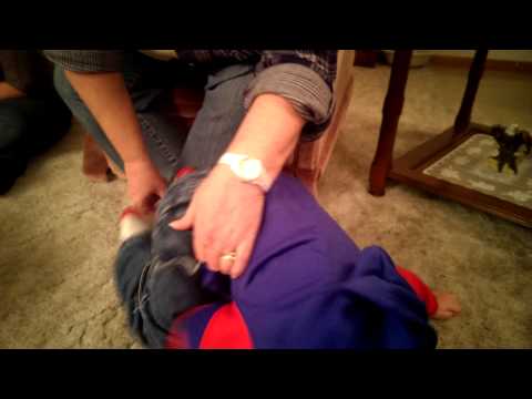 Aunt Jeanie tickling Keaton