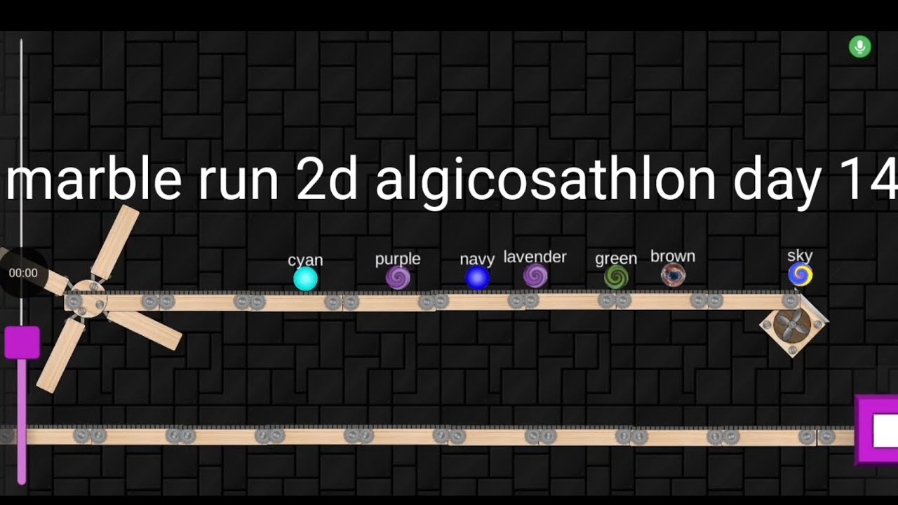 marble run 2d algicosathlon day 14 - YouTube