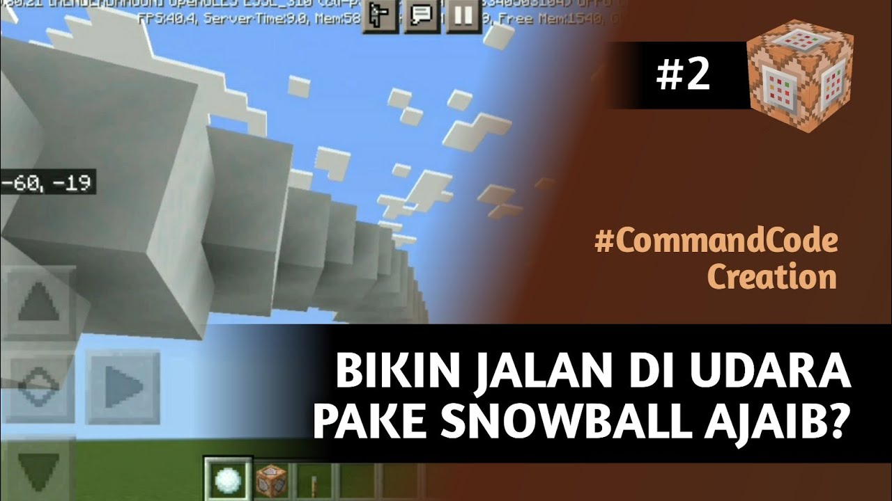 Membuat Snowball Ajaib, Kreasi Dari Command Block - Minecraft Tutorial ...