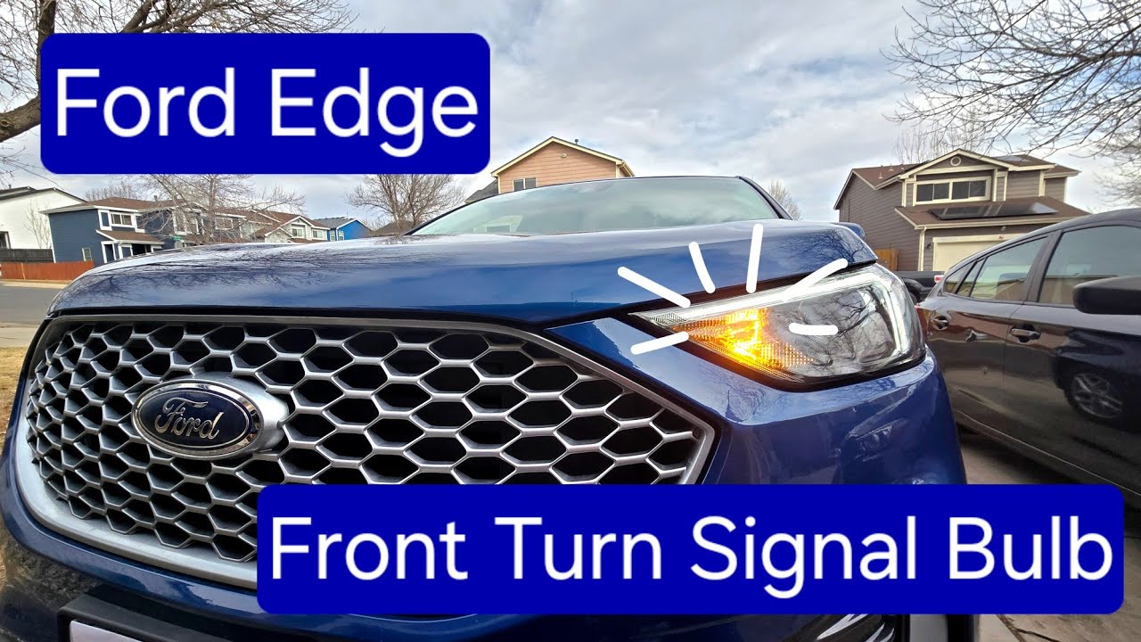 How to replace front turn signal bulb on Ford Edge 2019 to 2024 - YouTube